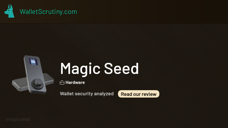 WalletScrutiny - Magic Seed