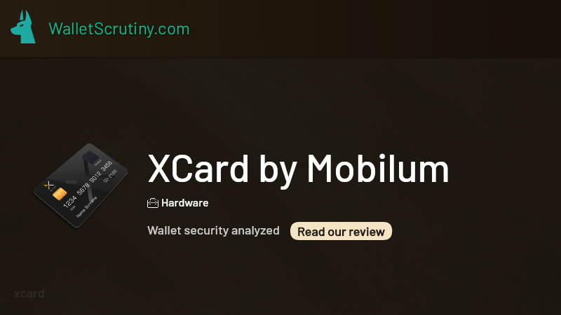 WalletScrutiny - XCard by Mobilum